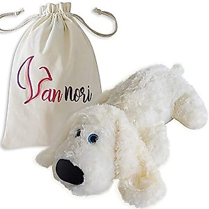 Large Microwavable Stuffed Animal Heating Pad | Menstrual Period Heating Pad for Cramps with Millet Seeds Bag & Soft Plush Fabric - Warm & Cozy Dog, Soothing Comfort for Adults, Teens and Kids