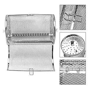 Oven Basket, Stainless Steel Bakeware Oven Roast Baking Nuts Beans Peanut Basket BBQ Grill (12 * 18cm)