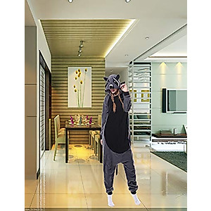 ofodoing Adult Animal One-piece Pajamas Cosplay Animal Homewear Sleepwear Jumpsuit Costume for Women Men…