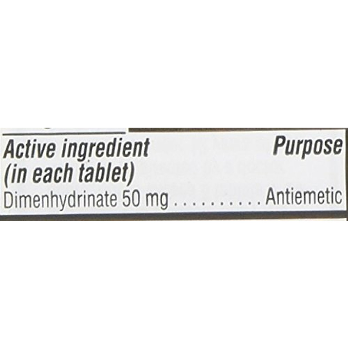 Equate Motion Sickness Relief Tablets, 100 count 50 mg