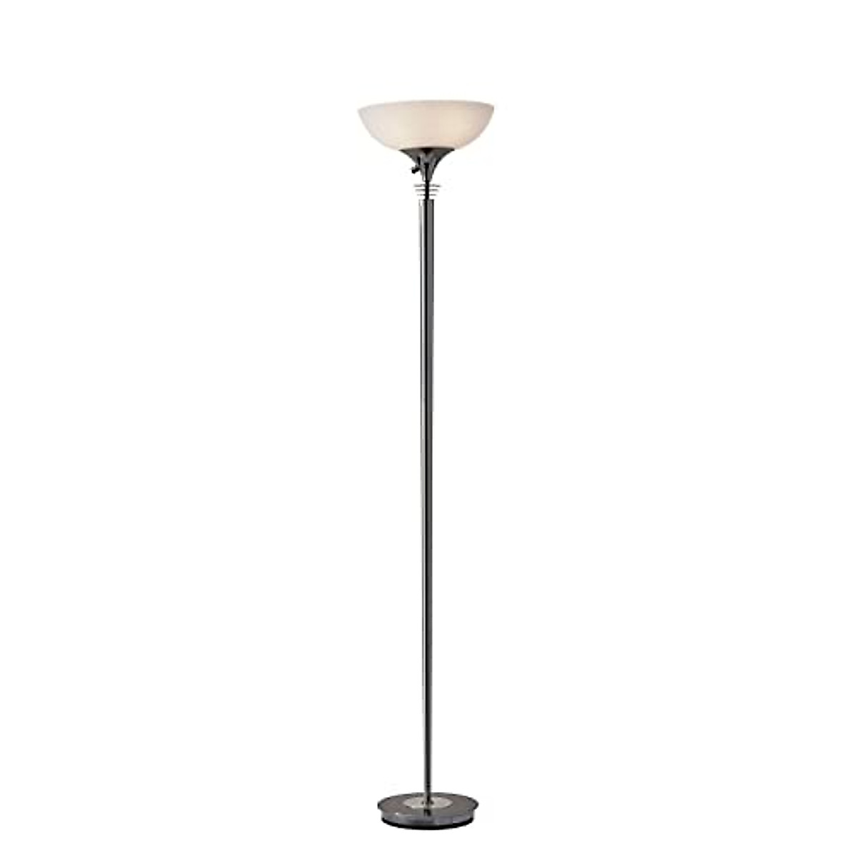 Adesso Home 5120-01 Transitional Two Light Floor Lamp from Metropolis Collection Finish, Black Nickel