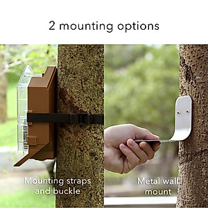 Ring Stick Up Cam Battery + Wasserstein Bird Feeder Camera Case Bundle (Black)