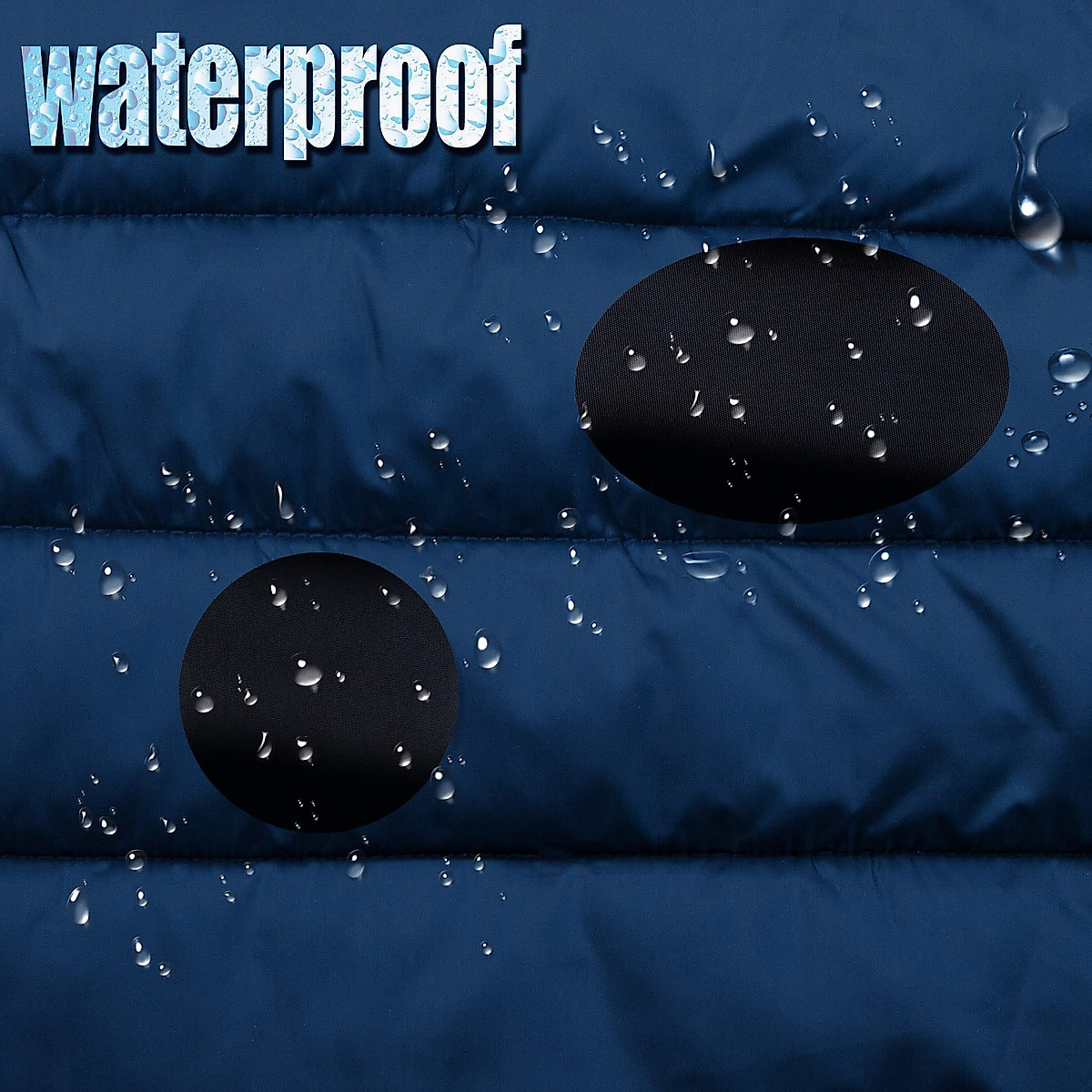 OIIKI Puffer Down Jacket Repair Patch Kit 40pcs, Black Nylon Fabric Repair Patch Self Adhesive Waterproof Stick On Patches Tape for Coat Clothing Tent Sleeping Bags Ski Pants Holes Fixing Round