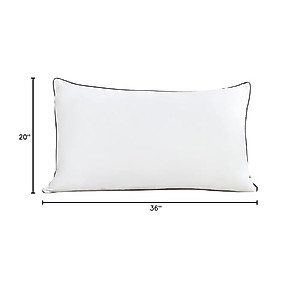 Acanva Bed Pillows for Sleeping 1 Pack with Luxury Hotel Quality, Super Plush 3D Fiber Filling, Top-end Microfiber Cover for Side Stomach Back Sleepers, King (Pack of 1), Black