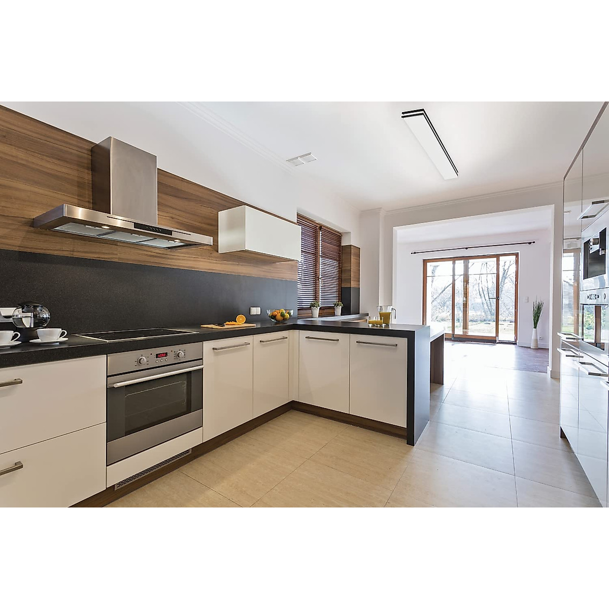 Lithonia Lighting FMFL 30840 CAML 4000K WH 4-Foot LED Linear Flush Mount, 2800 Lumens, 120 Volts, 35 Watts, Damp Listed, White