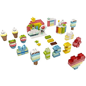 LEGO DUPLO Classic Creative Birthday Party 10958 Imaginative Building Fun for Toddlers; Creative Toy Gift for Kids, New 2021 (200 Pieces)