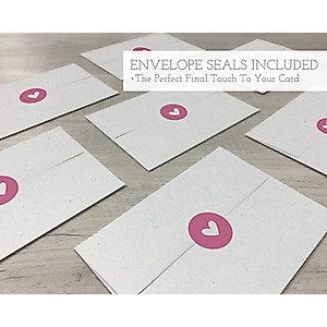 Sugartown Greetings Pink Baby Thank You Cards Collection - 24 Cards with Envelopes & Sticker Seals