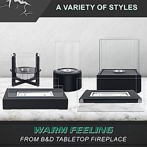 BRIAN & DANY Tabletop Fire Pit, Portable Table Top Firepit Indoor & Outdoor Fireplace, Ethanol Table Top Fire Pit Bowl Gift for Mom