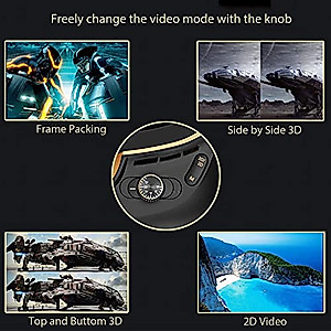 GOOVIS Pro AMOLED Display, Blu-Ray 2D / 3D Glasses HMD Support 4K Blue-ray 3D Movies,Netflix Prime Video Hulu Apple TV+ YouTube Video Movies Compatible with PS5 and Gaming Consoles HDMI connectable