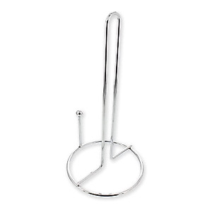 Countertop Paper Towel Holder for Kitchen, Stainless Steel Holder for Modern Home Décor (6 x 12 In)