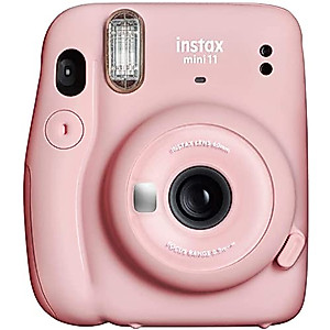 Fujifilm Instax Mini 11 Instant Film Camera, with Fujifilm instax Mini Instant Daylight Film Twin Pack, 20 Exposures (Blush Pink)