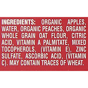 Earth's Best Organic Stage 2, Apple, Peach & Oatmeal, 4.2 Ounce Pouch (Pack of 6)