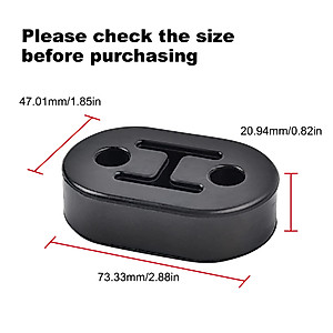 EVIL ENERGY Exhaust Hanger Rubber Insulator Bushing Mount 2 Holes