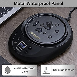 Oroton Coffee Mug Warmer&Cup for Office Desk Use,1-8 Hour Timer Settings,Electric Beverage Warmer with 8 Temperature Settings, Coffee Warmer Plate for Cocoa Tea Milk with Auto Shut Off