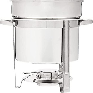 11L Marmite Soup Chafer/Stainless Steel Soup Warmer/Soup Server with Spoon and Water Pan for Chilli and Gumbo