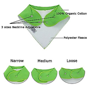 TWINOR 10 Pack Baby Bibs Plain Baby Bandana Drool Bibs for Drooling and Teething, Super Absorbent&Soft Bibs for Baby Boys and Girls