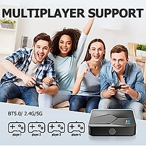 Bearway Super Console X2 Retro Video Game Consoles 100,000+ Games 60+Emulators 2 Systems in 1/Games/TV Audio 4K HD Output with 2 Controllers Multiplayer (256G)