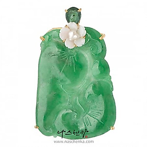 NASCHENKA Traditional Korean Hanbok brooch pin accessories gemstone jewelry for women moms gift