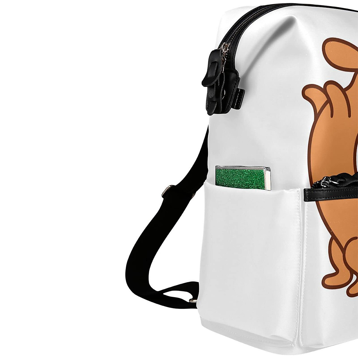 ALAZA Dachshund Love Heart Casual Backpack Lightweight Travel Daypack Bag