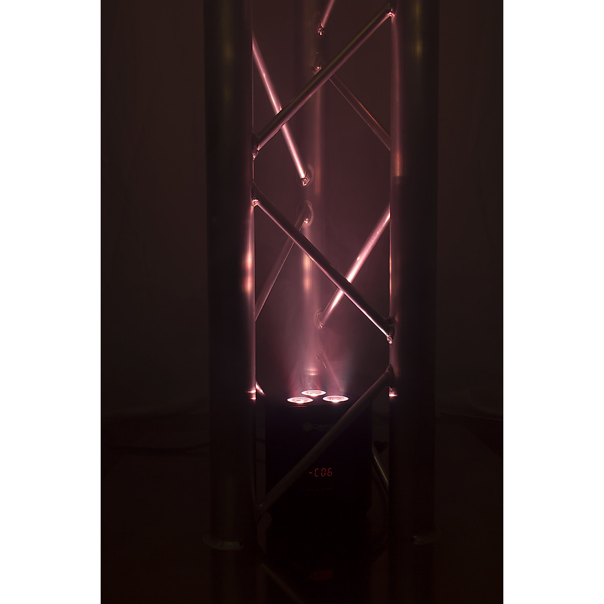 Colorkey, CKU07-2040, Colorkey TrussPar QUAD 3 Black, a lightweight and compact par fixture