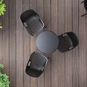 Air Outdoor Dining Chair Black