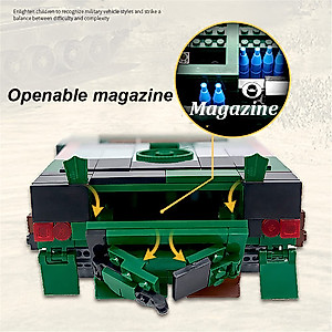 MEOA Germany Military Building Sets 1345pcs Panzerhaubitze 2000 Self-Propelled Cannon Building Blocks Bricks Stem Toys for Boys