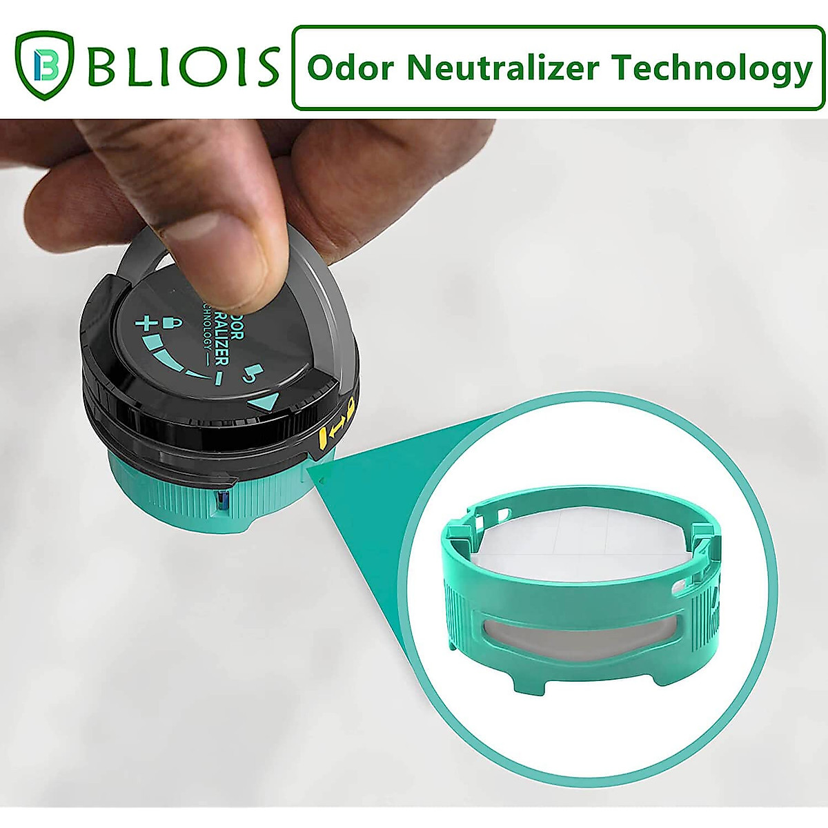 [4 Pack] Replacement for Shark Odor Neutralizer Cartridge, Odor Elimination Replacement for Shark Vacuum Cleaner Accessories AZ3002 HZ3002 And air purifier hp302. -1541fc3000,Teal