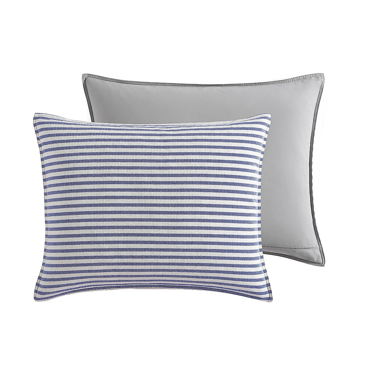 Nautica - Queen Duvet Cover Set, Cotton Reversible Bedding with Matching Shams, Mediterranean Inspired Home Decor for All Seasons (Fairwater Blue, Queen)