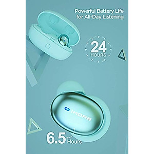 1MORE Stylish True Wireless in-Ear Headphones - Bluetooth - 6.5 Hours of Battery - 15-Minute Quick Charge for 3 Hours of Use – Portable Charging Headphone Case Included - Green (Renewed)