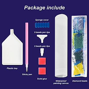 Stalente Diamond Painting Kits for Adults, 5D DIY Diamond Art Kits for Beginners Round Full Drill Diamond Painting for Home Wall Decoration Gift 12×12inch, Sunflower