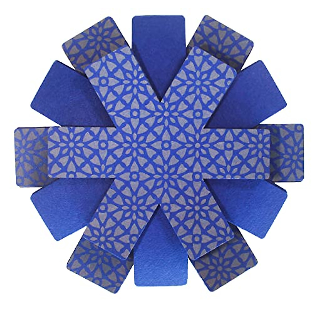 Pot and Pan Protectors for Stacking, Mosaic Design- Set of 12 in 3 Different Sizes, Cookware Protector/Dividers, Pan Separator Anti-Slip to Prevent Scratching or Marring When Stacking, Extra Thick