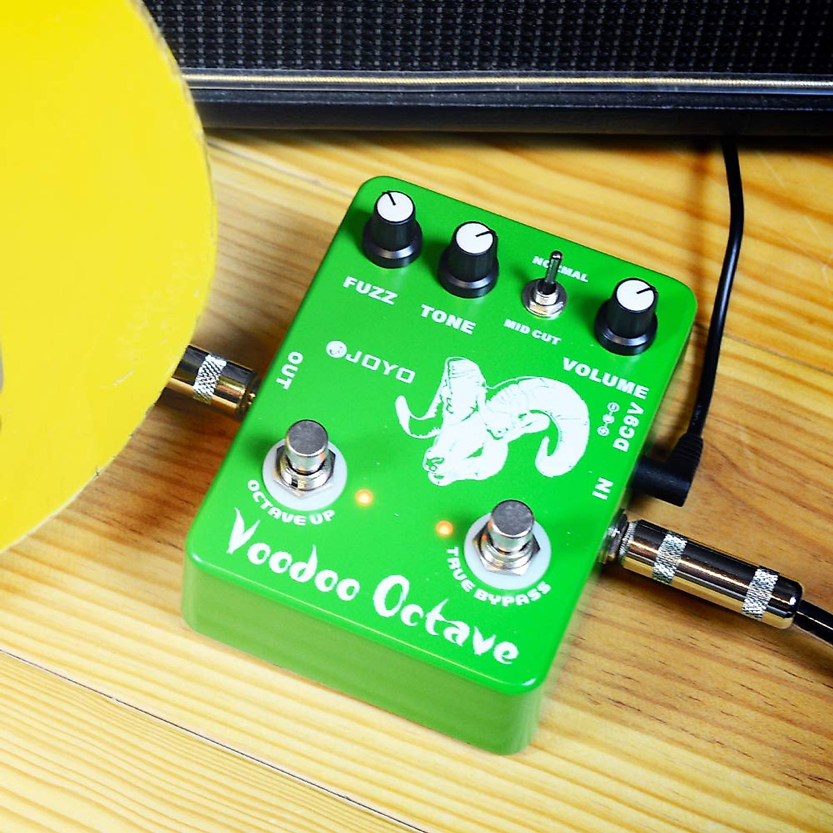 JOYO JF-12 Voodoo Octave Germanium 60's Fuzz Pedal Bundle with JP-05 Pedal Power Supply Built-in Rechargeable Battery