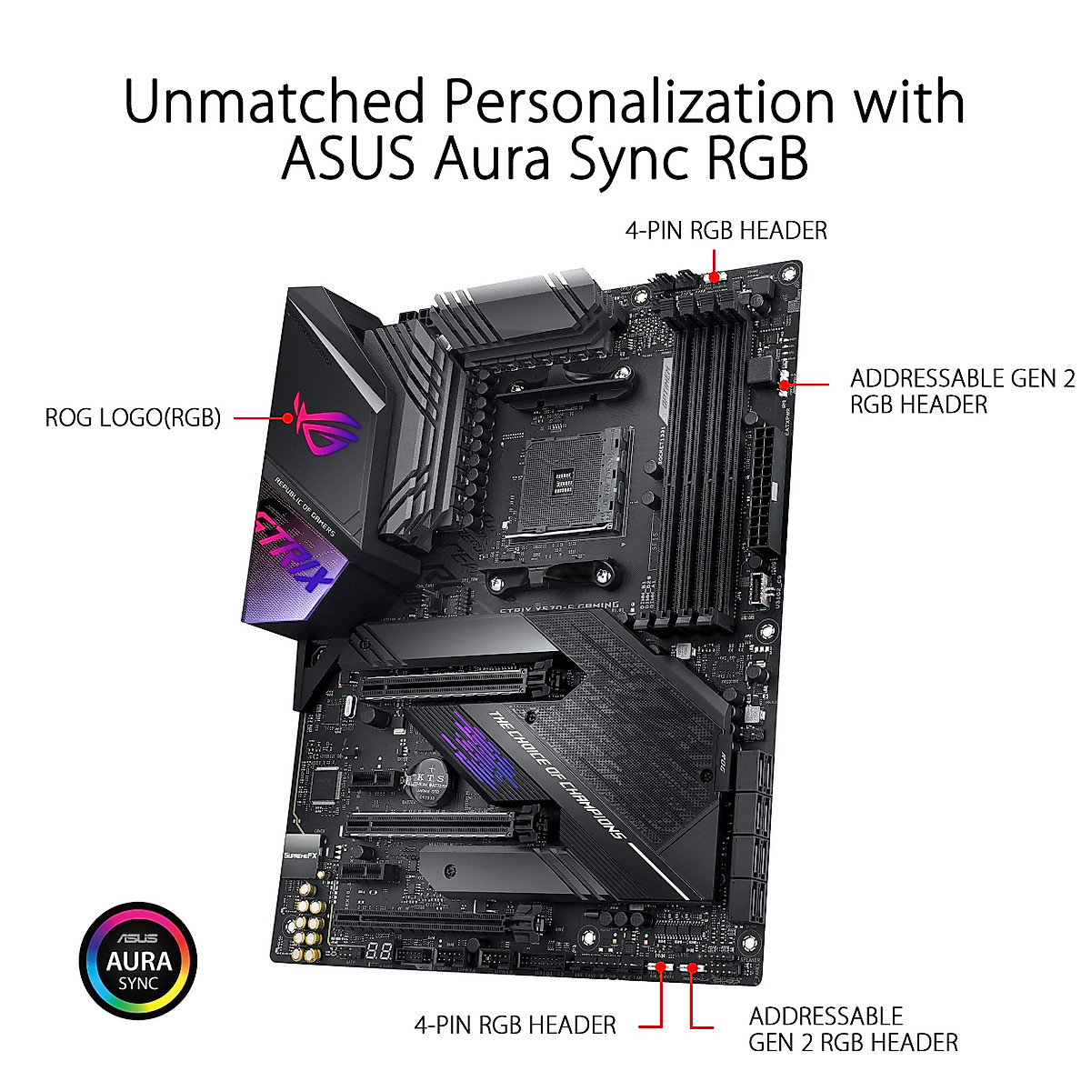 ASUS ROG Strix X570-E Gaming ATX Motherboard- PCIe 4.0, Aura Sync RGB Lighting, 2.5 Gbps and Intel Gigabit LAN, WIFI 6 (802.11Ax), Dual M.2 Heatsinks