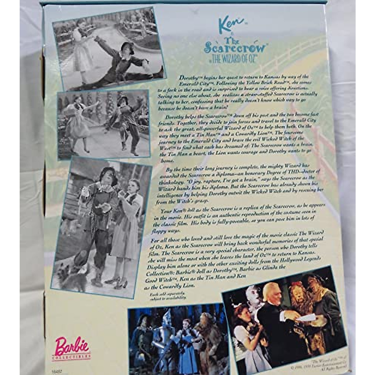 Barbie Collectibles ~ The Wizard of Oz ~ Ken Doll as The Scarecrow ~ Hollywood Legends Collection Collector Edition