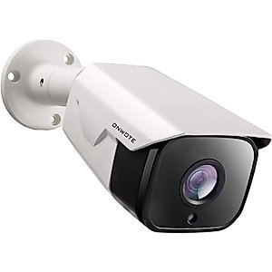ONWOTE 4K 8MP PoE IP Security Camera, AI Human Vehicle Detection, 3840x2160P, 128° Field of View, Video Audio, Indoor Outdoor, Add-on Camera to PoE NVR System