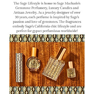 Onyx Organic Perfume Spray by Sage- 2 oz, Vegan & Cruelty-Free, Earthy Scent, Black Coconut, Vanilla, Oakmoss