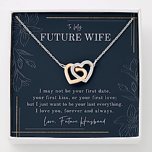 To My Future Wife Necklace, Engagement Gift For Future Wife, Sentimental Gift For Bride From Groom, Fiance Birthday Gift Ideas For Fiancee - 2IH