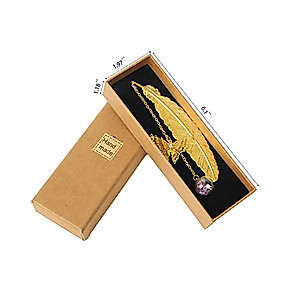 YYwingek Metal Feather Bookmark Book Makers Birthday Gift for Women Teachers Mothers Day 3D Butterfly Chain Book Marks for Book Lover Librarian Readers Lady Kids Girls Boys Female Bookworm