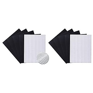 Nispira True HEPA Filter Carbon Compatible with Winix & Electrolux Air Purifier. AM90, C535, 5300-2, WAC5300, WAC5500, WAC6300, 5000, 5000b, 5300, P300, EL490A, EL491A. Compared 115115 EL017. 2 Set