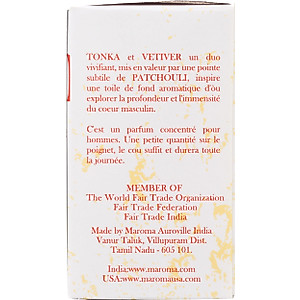 MAROMA Tonka Vetiver Perfume, 10 ML