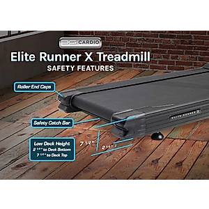 3G Cardio Elite Runner X Treadmill - Commercial Grade - FreeSync FTMS Bluetooth Connectivity - 4.0 HP - Large Ortho Flex Shock Suspension System Deck - Marathon Training - 400 lb Capacity