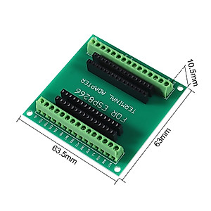 QCCAN 4PCS ESP8266 Breakout Board GPIO 1 into 2 for ESP8266 ESP-12E WiFi WLAN Development Board