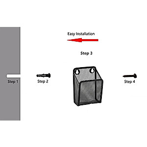 LANTWOO Remote Control Holder Wall Mount Media Organizer Storage Box