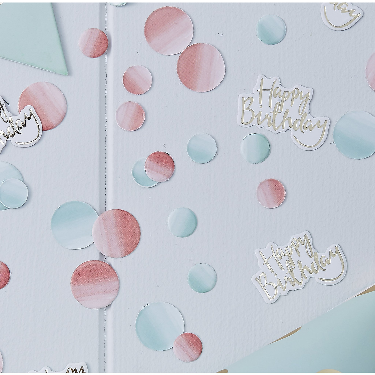 Ginger Ray, Gold, Pick And Mix Happy Birthday Foiled & Ombre Table Party Confetti