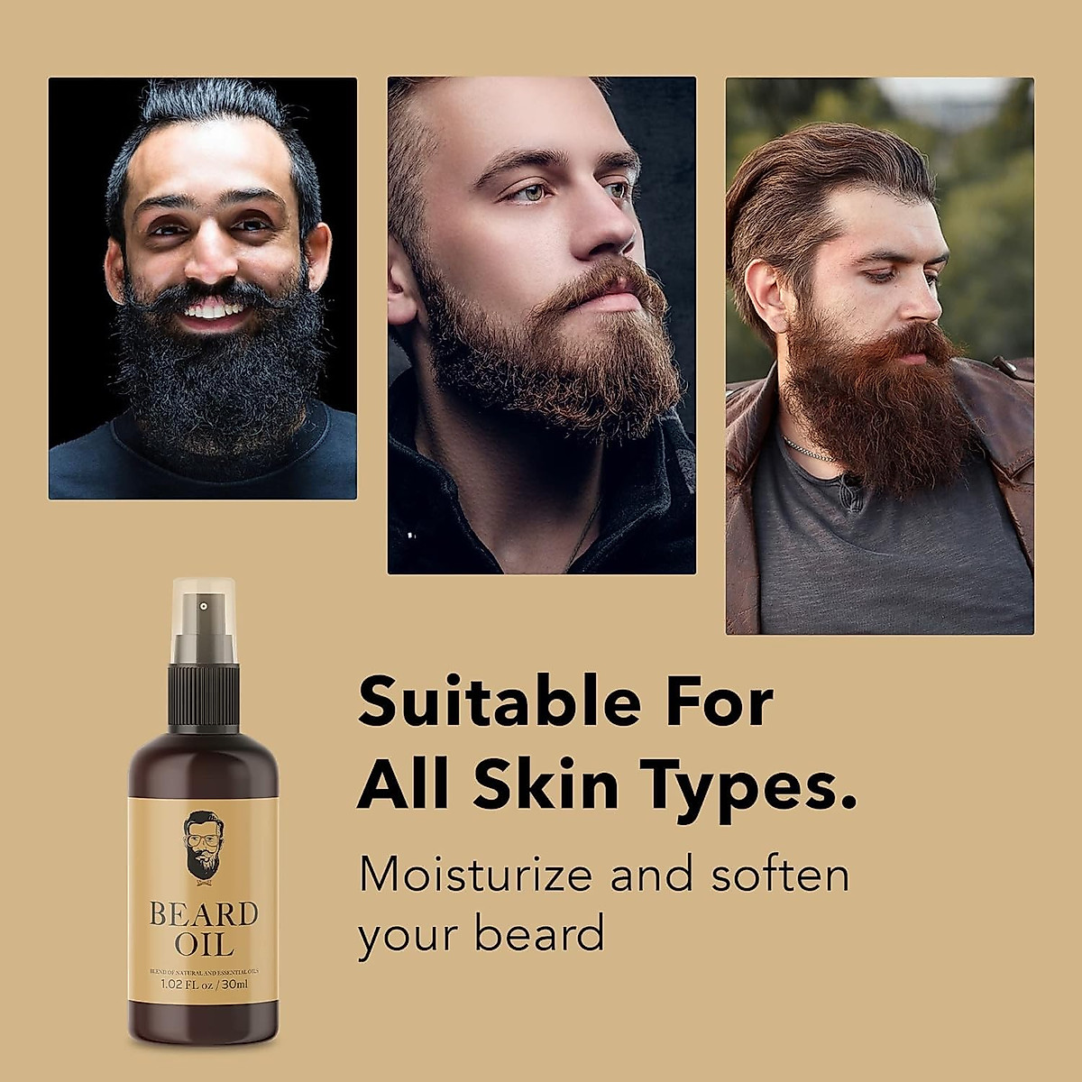 Barbology LONDON Vegan Multi-Purpose Beard Oil for Eliminating Dandruff and Impurities in Hair, 1.02 oz