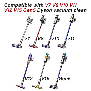 Quick Release Crevice Tool Nozzle Brush Accessory Replacement for Dyson Gen5 G5 V15 V12 V11 V10 V8 SV10 V7 SV11 Cordless Vacuum Cleaner