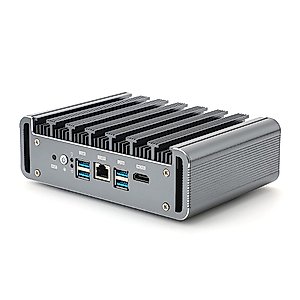 Firewall Hardware, VPN, Network Security Appliance, Router PC, Intel I5 8250U, RS36, AES-NI/6 x I211 Gigabit Nics/4USB3.0/COM/HDMI/Fanless, (Barebone, NO RAM, NO Storage, NO System)