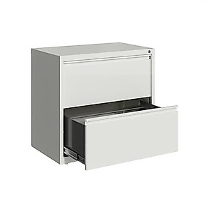 Hirsh 30-in Wide HL10000 Series 2 Drawer Metal Lateral File Cabinet White