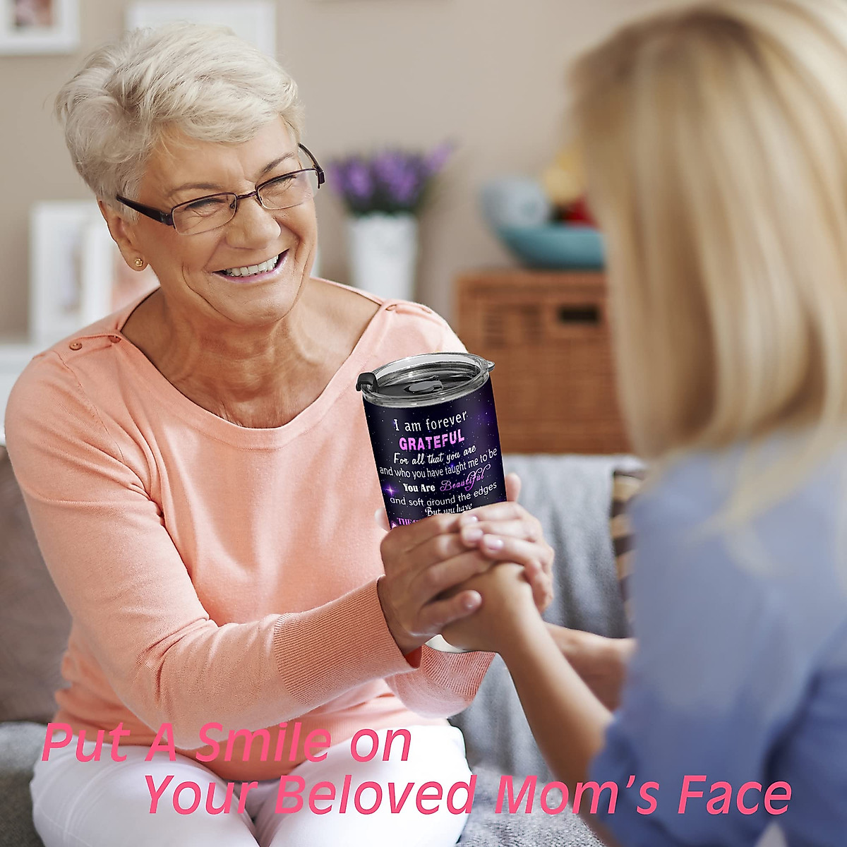 Gifts for Mom from Daughter, Son - Stainless Steel Tumbler 20oz Mom Gifts - Best Mom Gifts - Birthday Gifts for Mom, Mothers Day Gifts Valentines Gifts Christmas Gifts For Mom From Kid