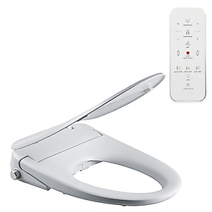 Bolina Toilet Seat Adjustable Heated Seat,Toilet Seat With Remote Control, Warm Water Wash And Dry, Led Night Light And Many More Features